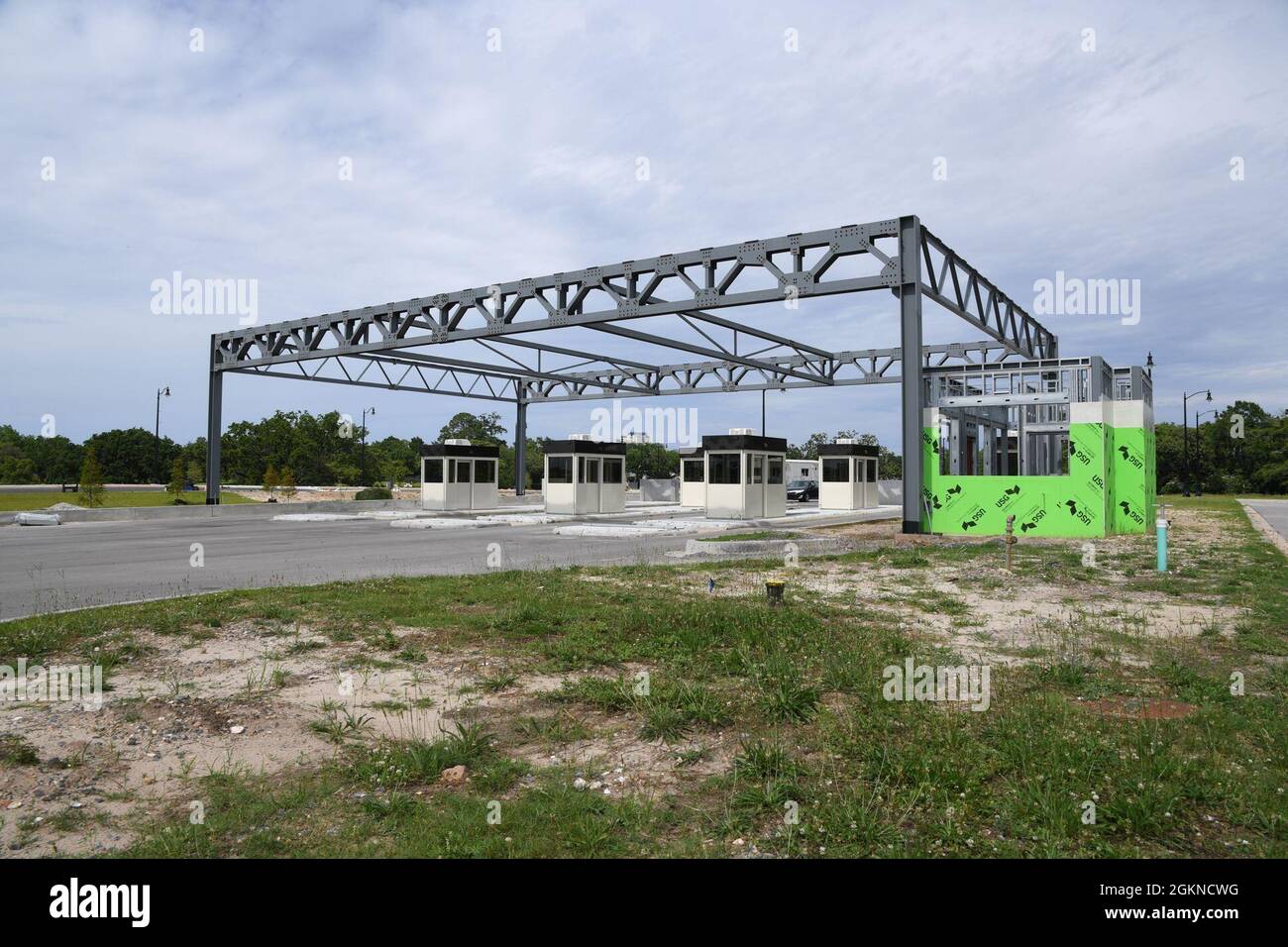 The construction for the new Division Street Gate entrance continues at ...