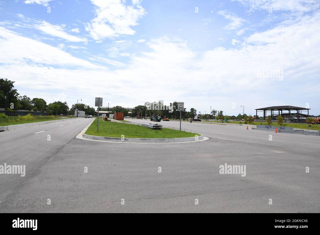 The construction for the new Division Street Gate entrance continues at ...