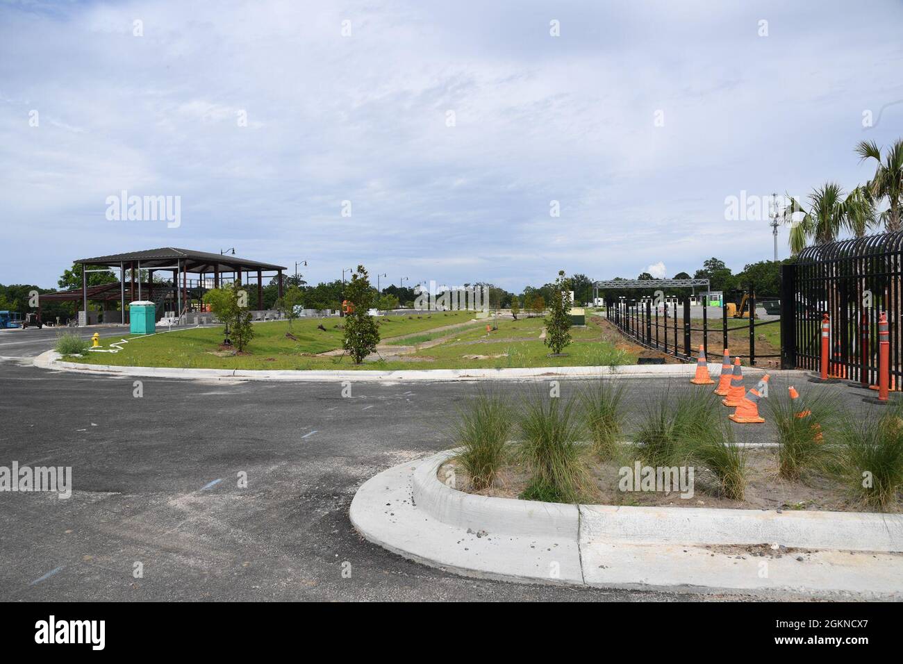 The construction for the new Division Street Gate entrance continues at ...