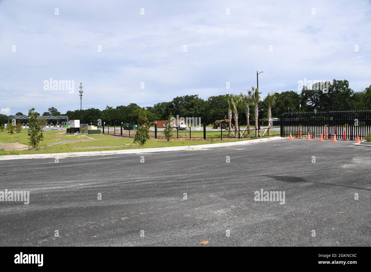 The construction for the new Division Street Gate entrance continues at ...