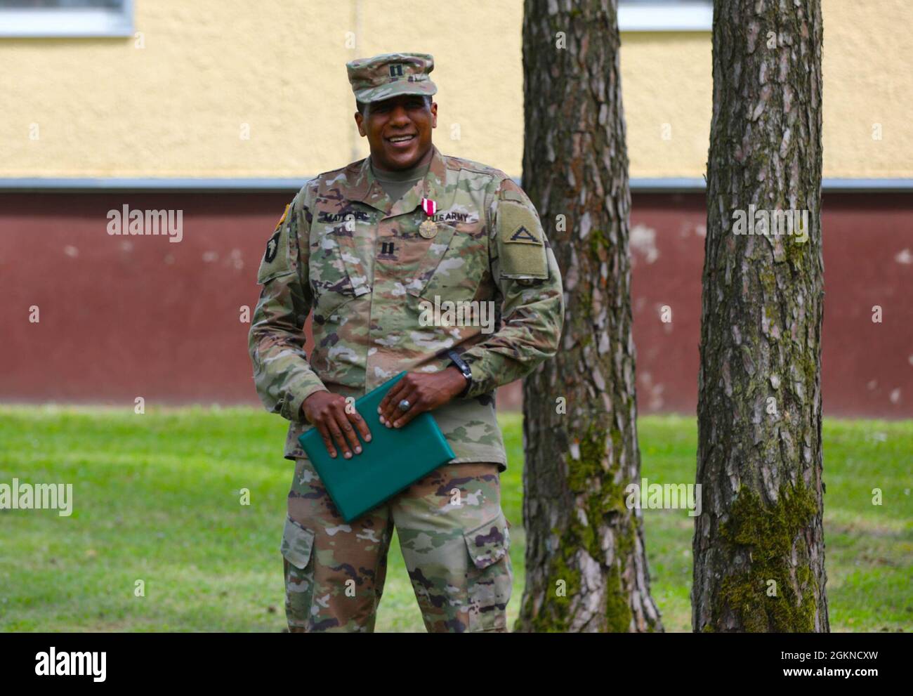 Capt. Andrew J. Matijwec thanks personnel at the Joint Multinational ...