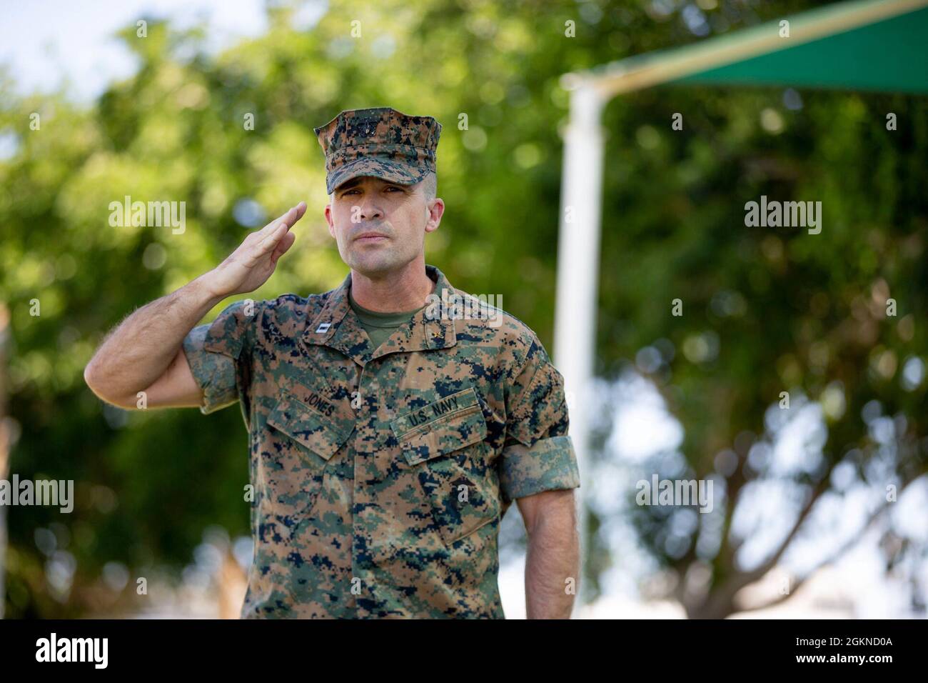 U.S. Navy Lt. Mark T. Jones, the chaplain for 3rd Battalion, 11th ...