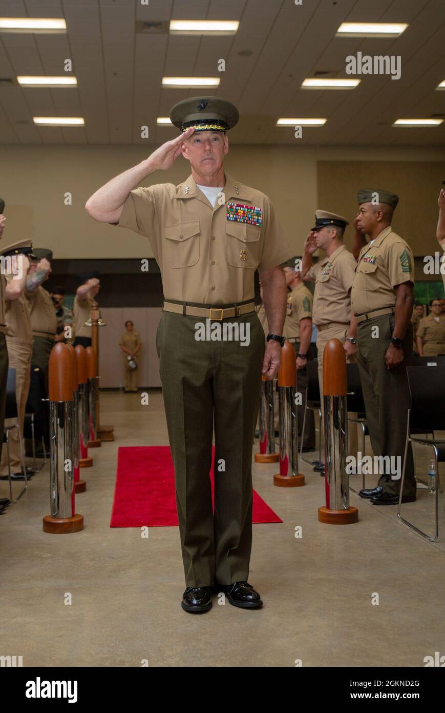 U.S. Marine Corps Lt. Gen. Brian Beaudreault, Commanding General, II ...
