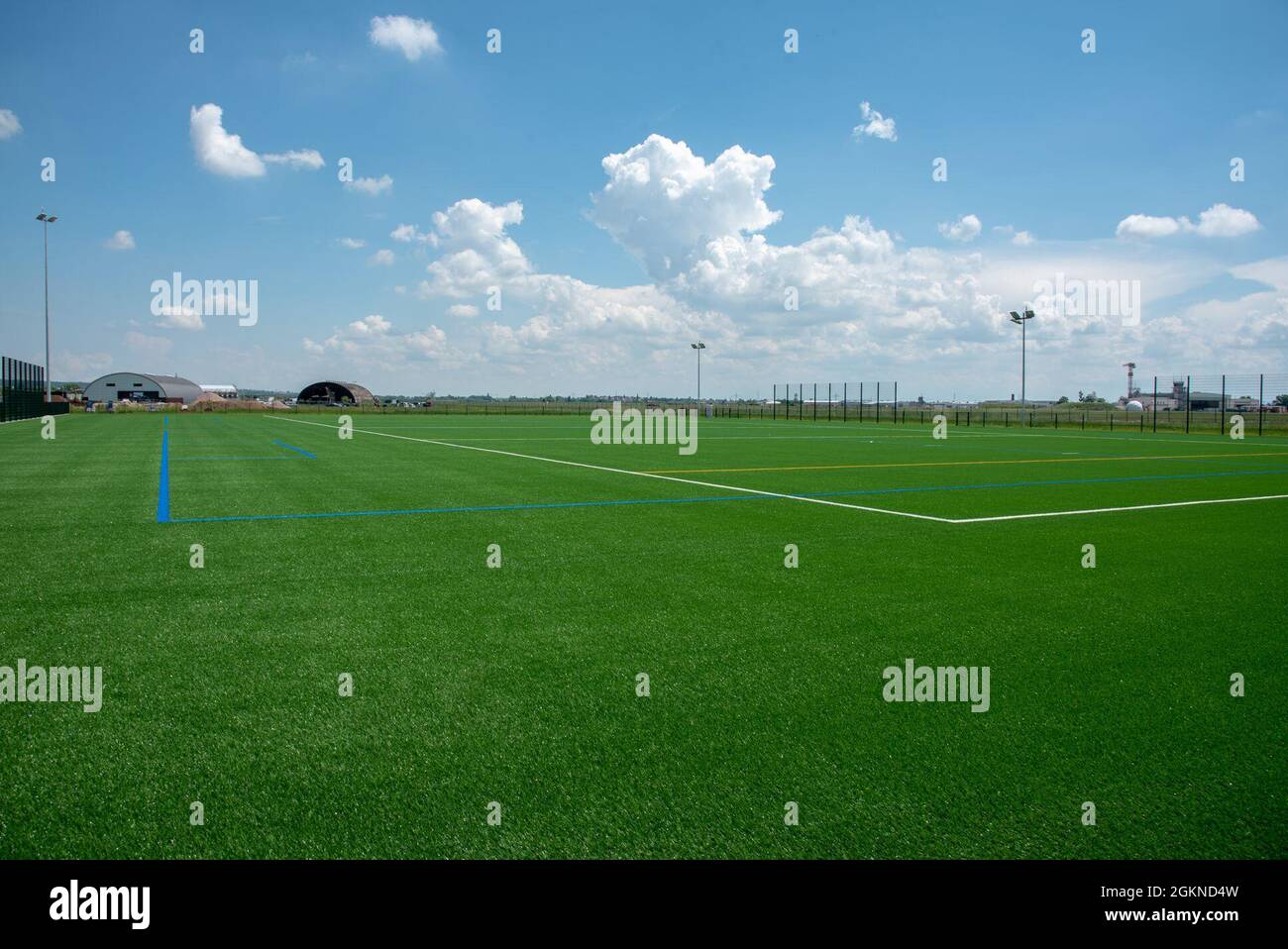 The new artificial turf field located at Clay North in Lucius D. Clay ...
