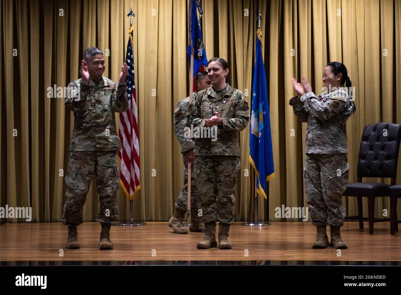 Col. Christopher Rubiano (left), 39th Mission Support Group commander ...