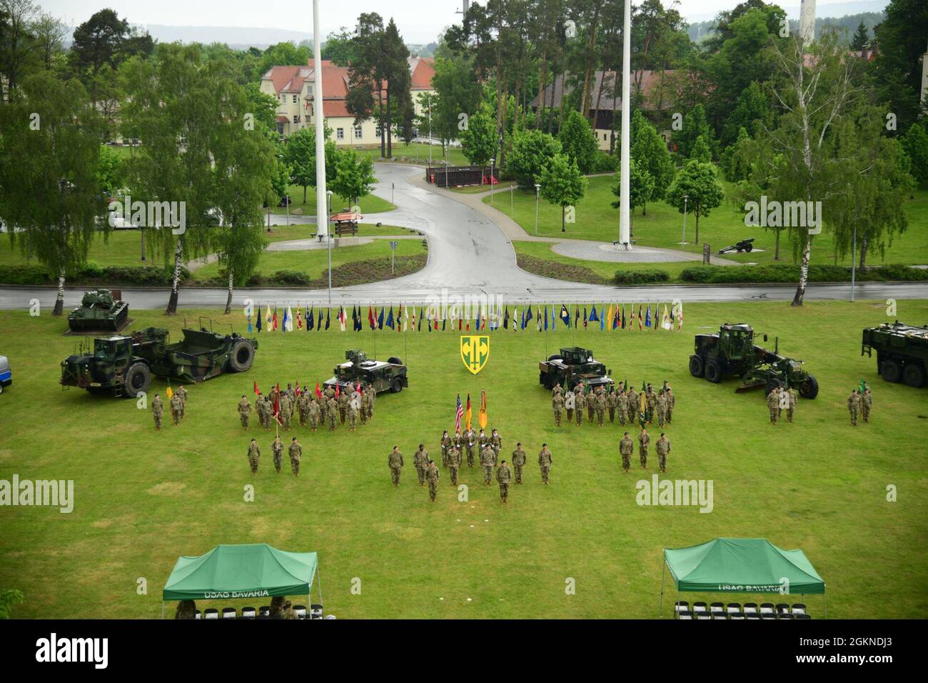 The 18th Military Police Brigade prepares for their change of command ...