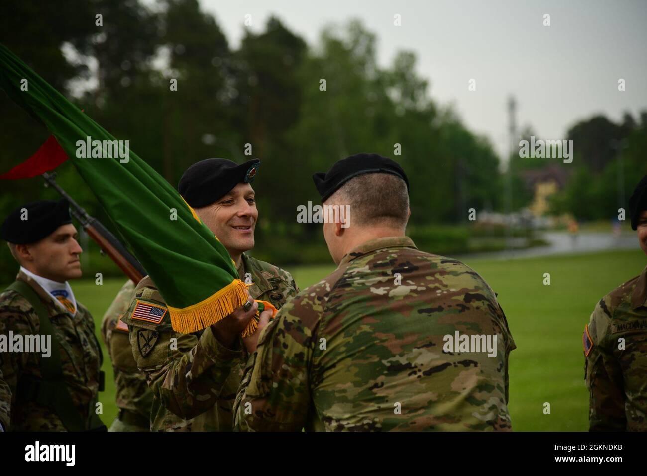 Command Sgt. Maj. Shawn A. Klosterman, receives the 18th Military ...