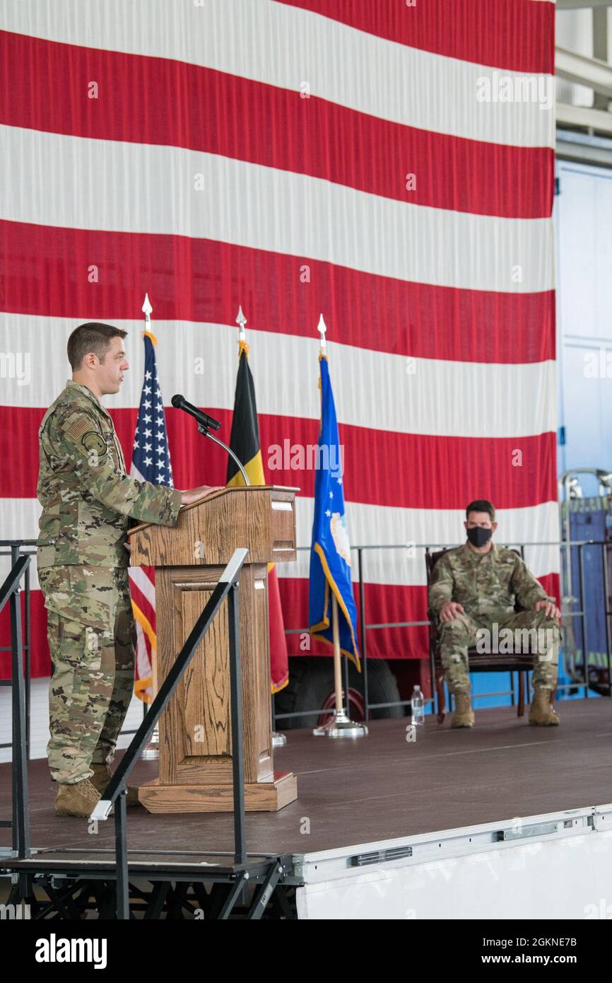 U.S. Air Force Lt. Col. Steven Schnoebelen, 424th Air Base Squadron ...