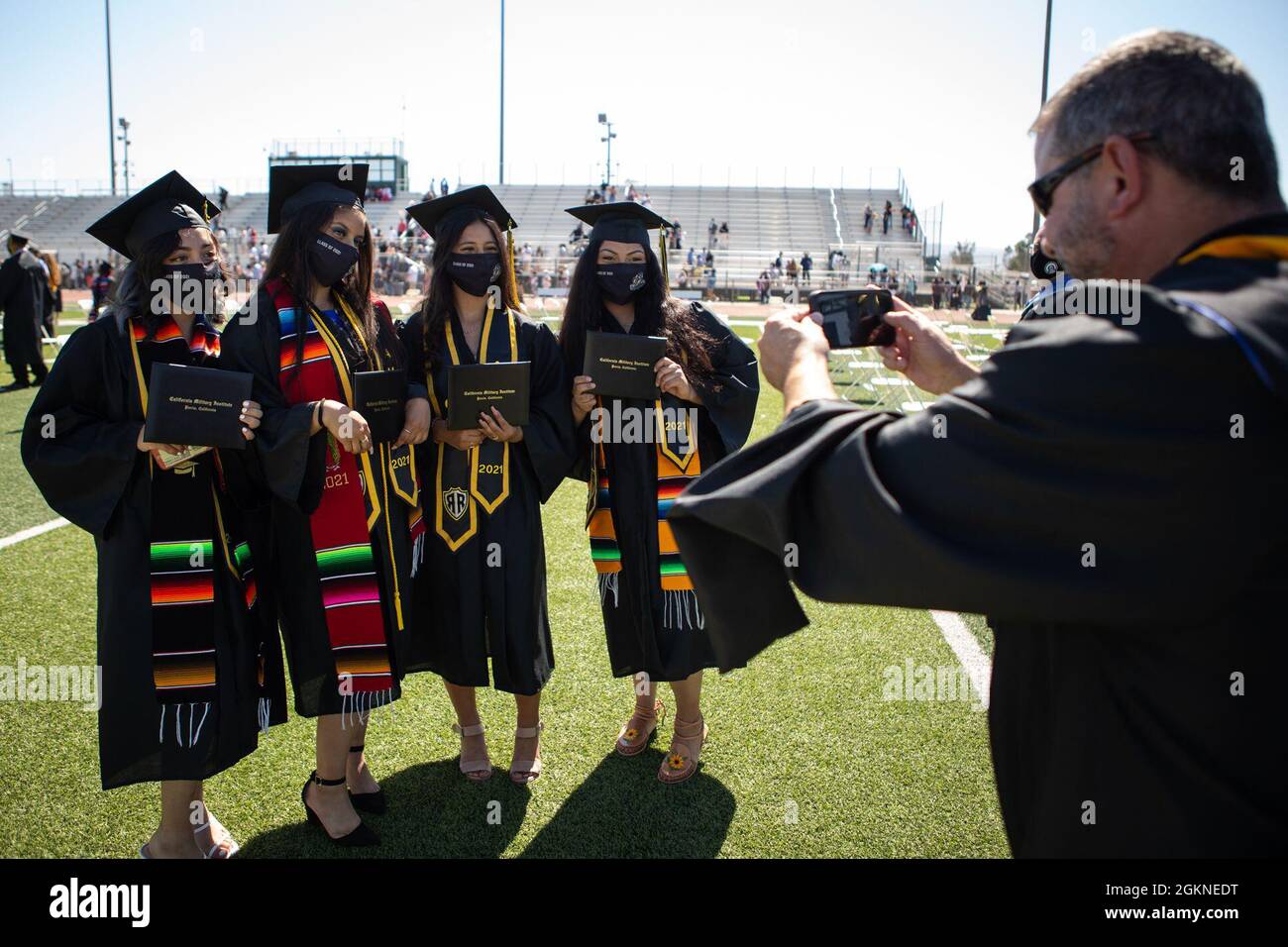 California Military Institute graduates gather for a group photo shot ...
