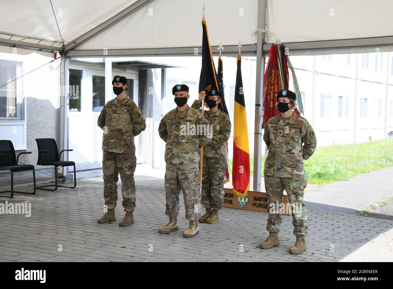 U.S. Army Command Sgt. Maj. Julie R. Steward (back), Senior Enlisted ...