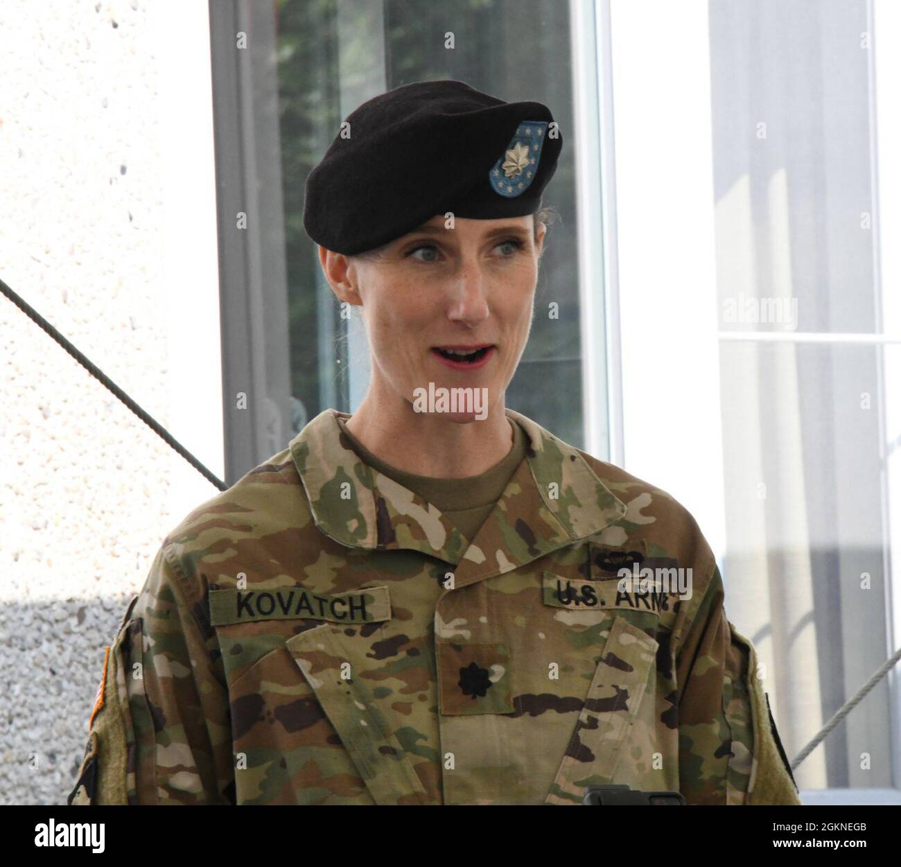 U.S. Army Lt. Col. Bonnie L. Kovatch, Allied Forces North Battalion ...