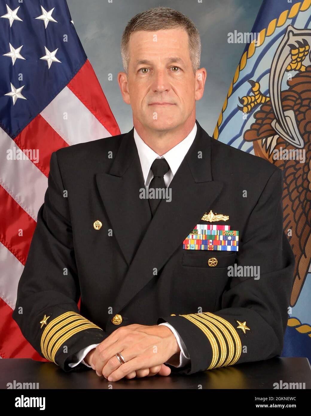 Official U.S. Navy photo of Capt. Douglas J. Pegher Stock Photo - Alamy