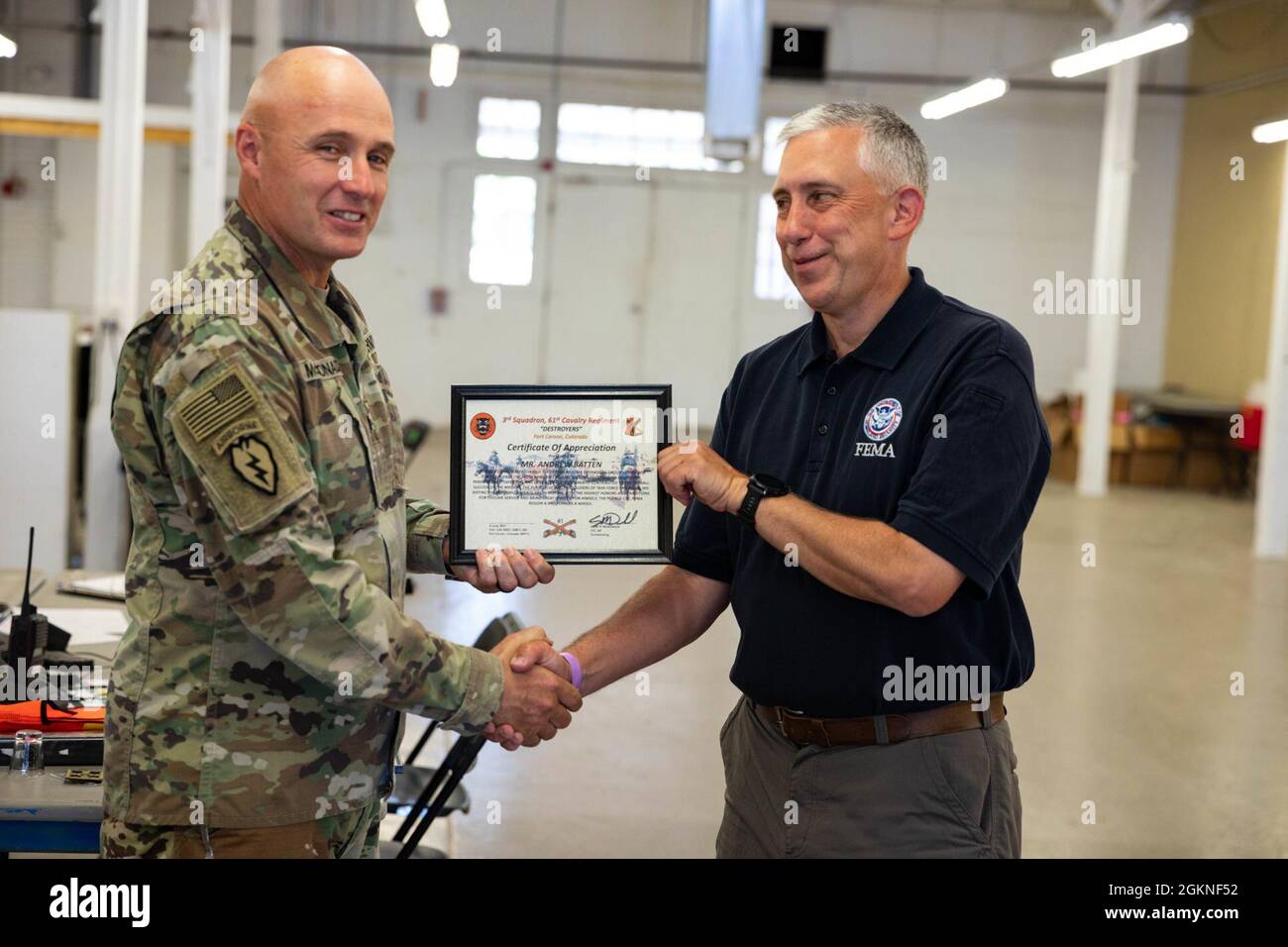 U.S. Army Lt. Col. Gary McDonald, squadron commander of 3rd Squadron ...