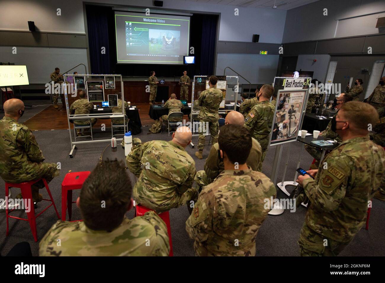 U.S. Air. Force Tech. Sgt. Kelsey Huffman, left, 423rd Force Support ...