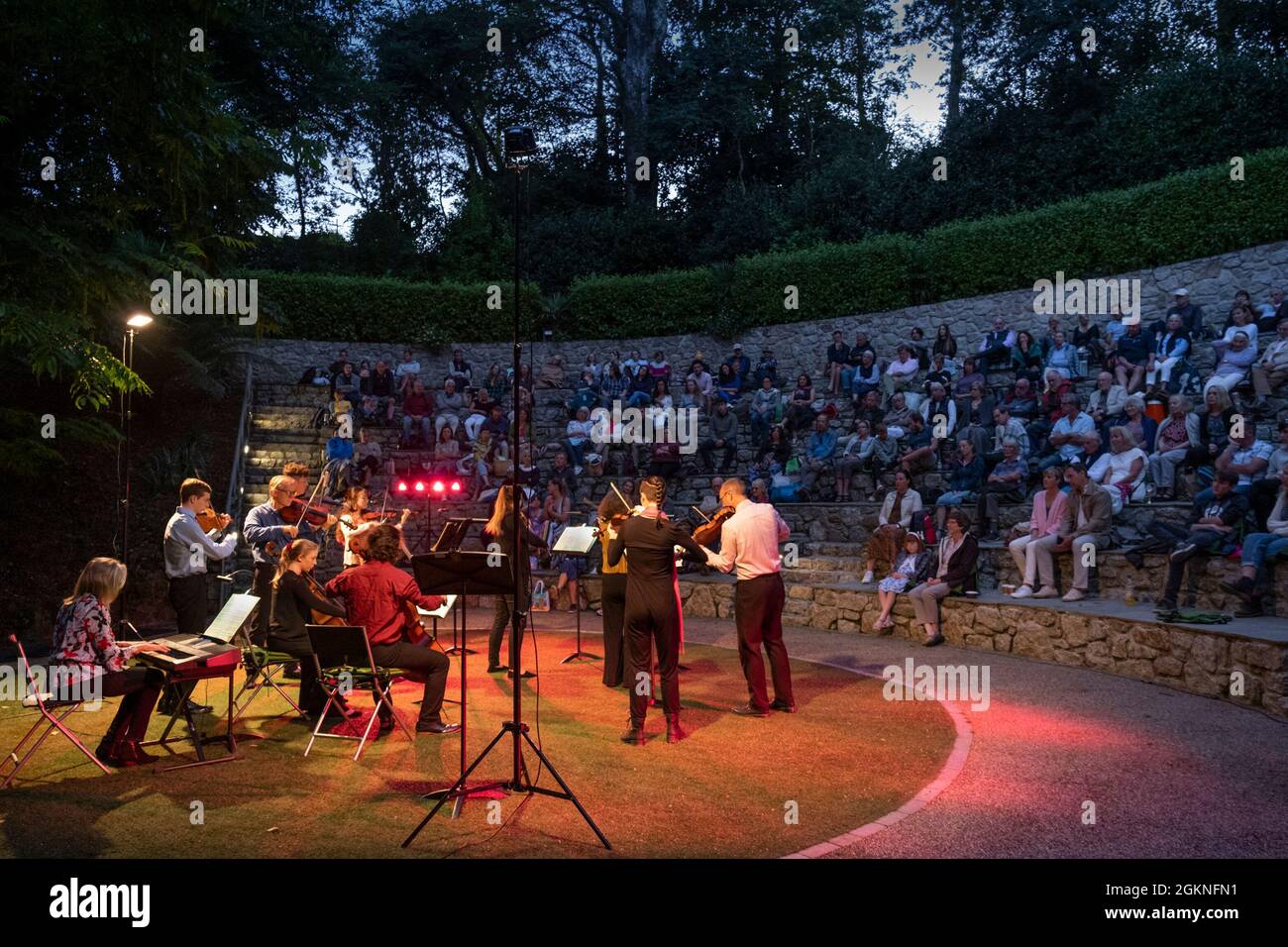 Kernow Chamber Players performing at Trebah Garden Amphitheatre in ...