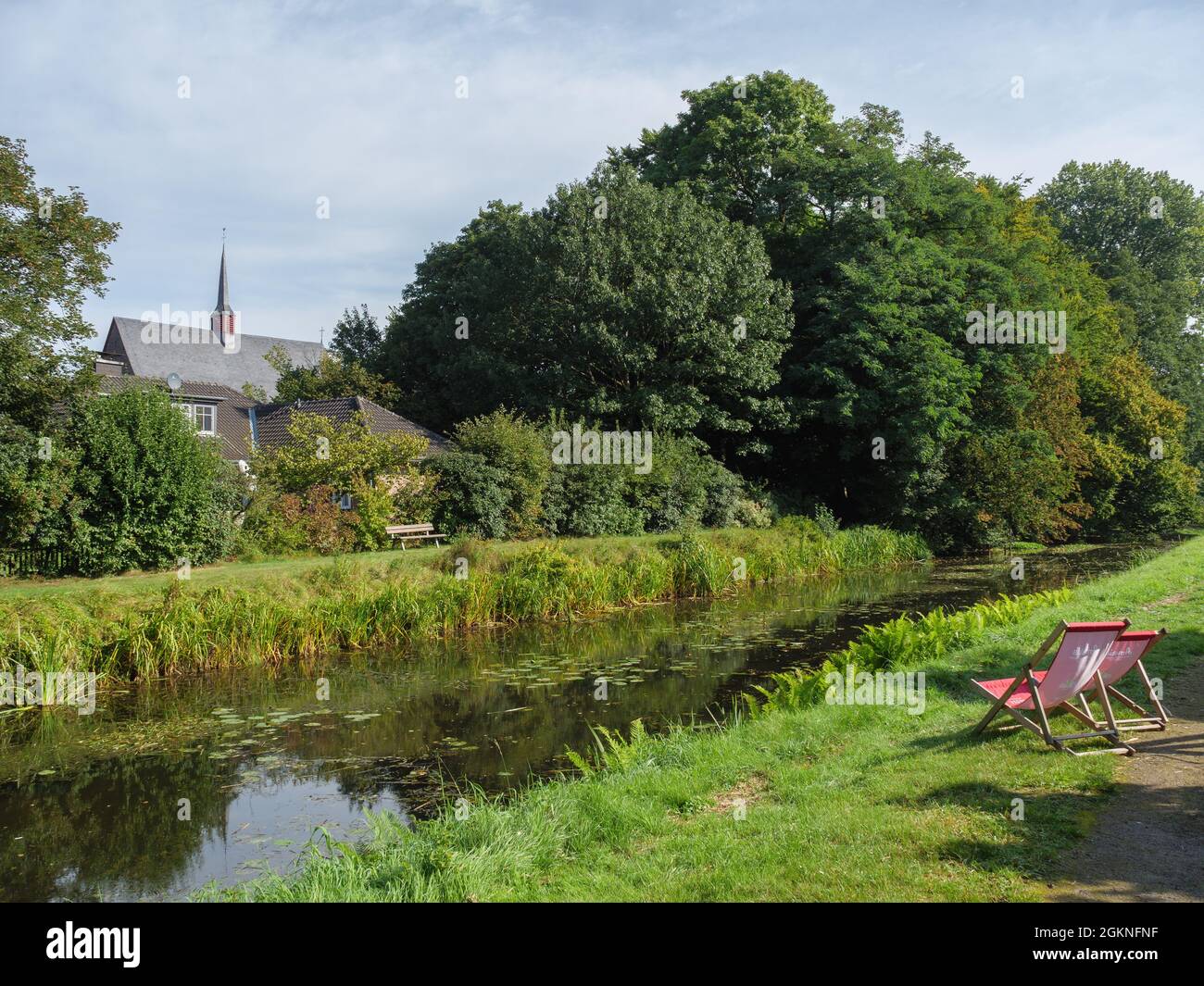 Marienthal Village at the river Issel Stock Photo - Alamy