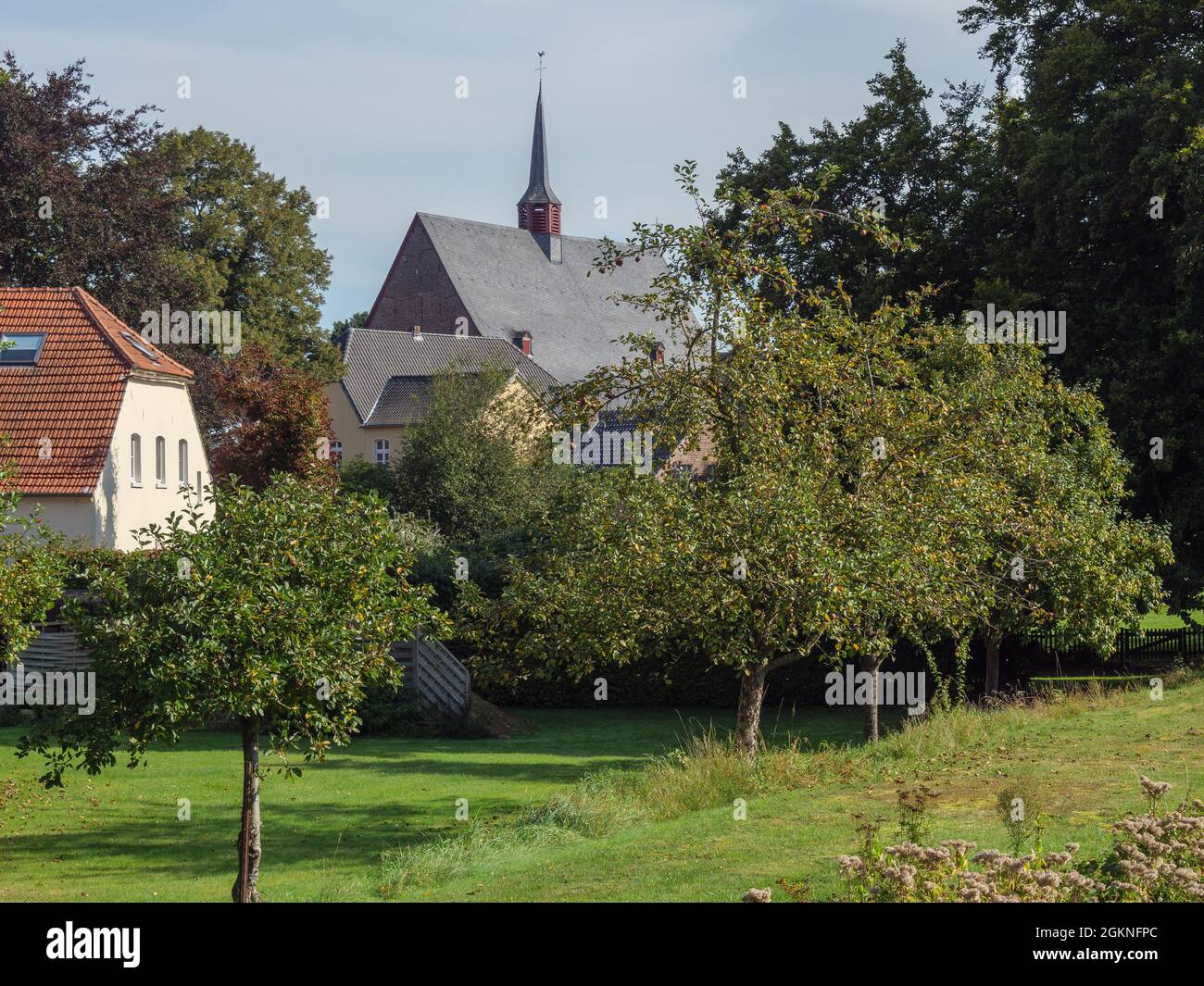 Marienthal Village at the river Issel Stock Photo - Alamy