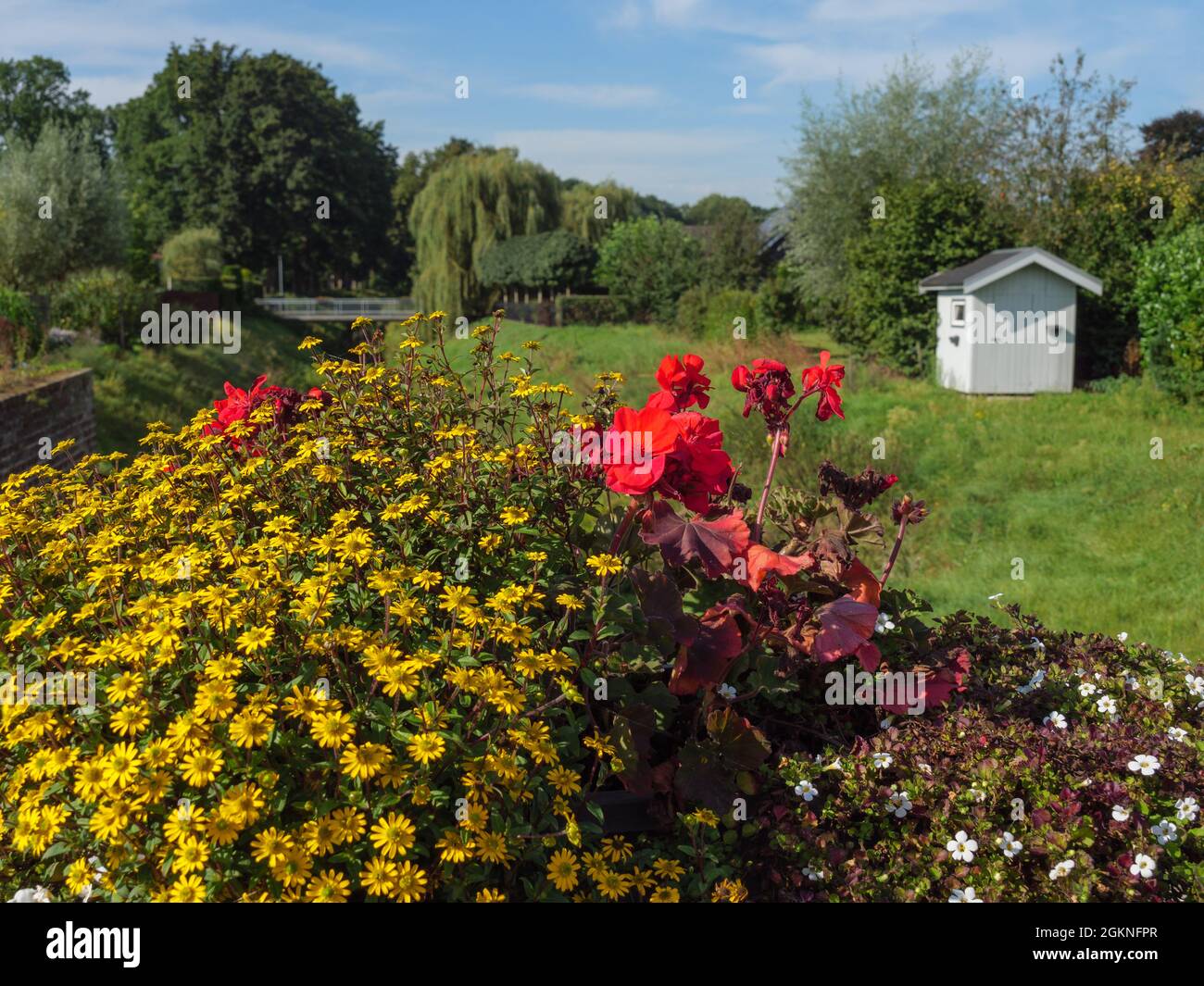 Marienthal Village at the river Issel Stock Photo - Alamy