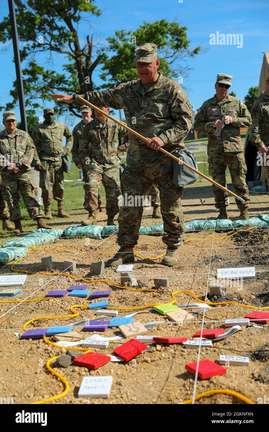 Battle phases, staff and maneuver coordination are briefed by U.S. Army ...
