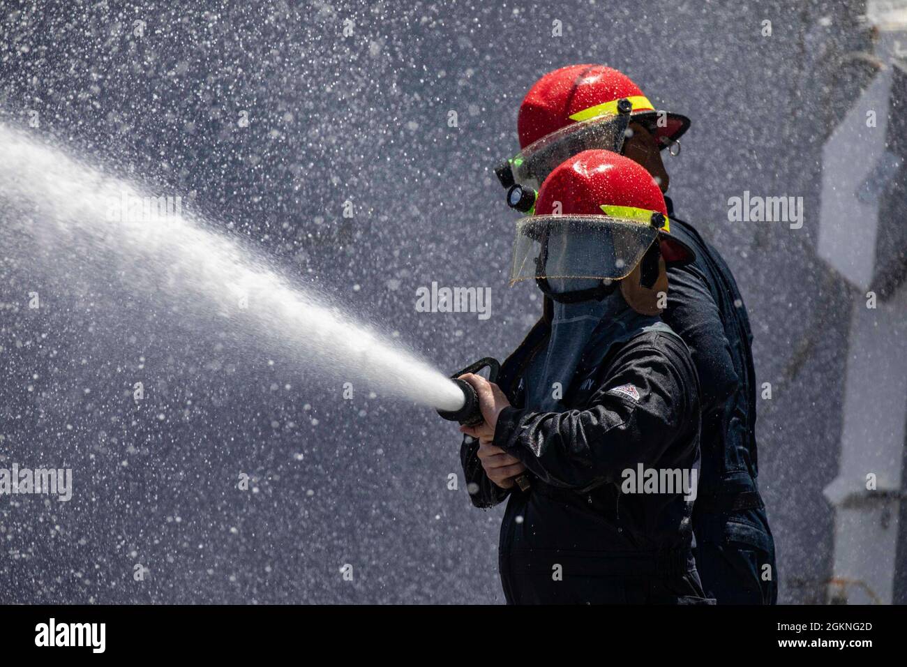 210605-N-QI061-0791 ATLANTIC OCEAN (June 5, 2021) Damage Controlman 1st ...