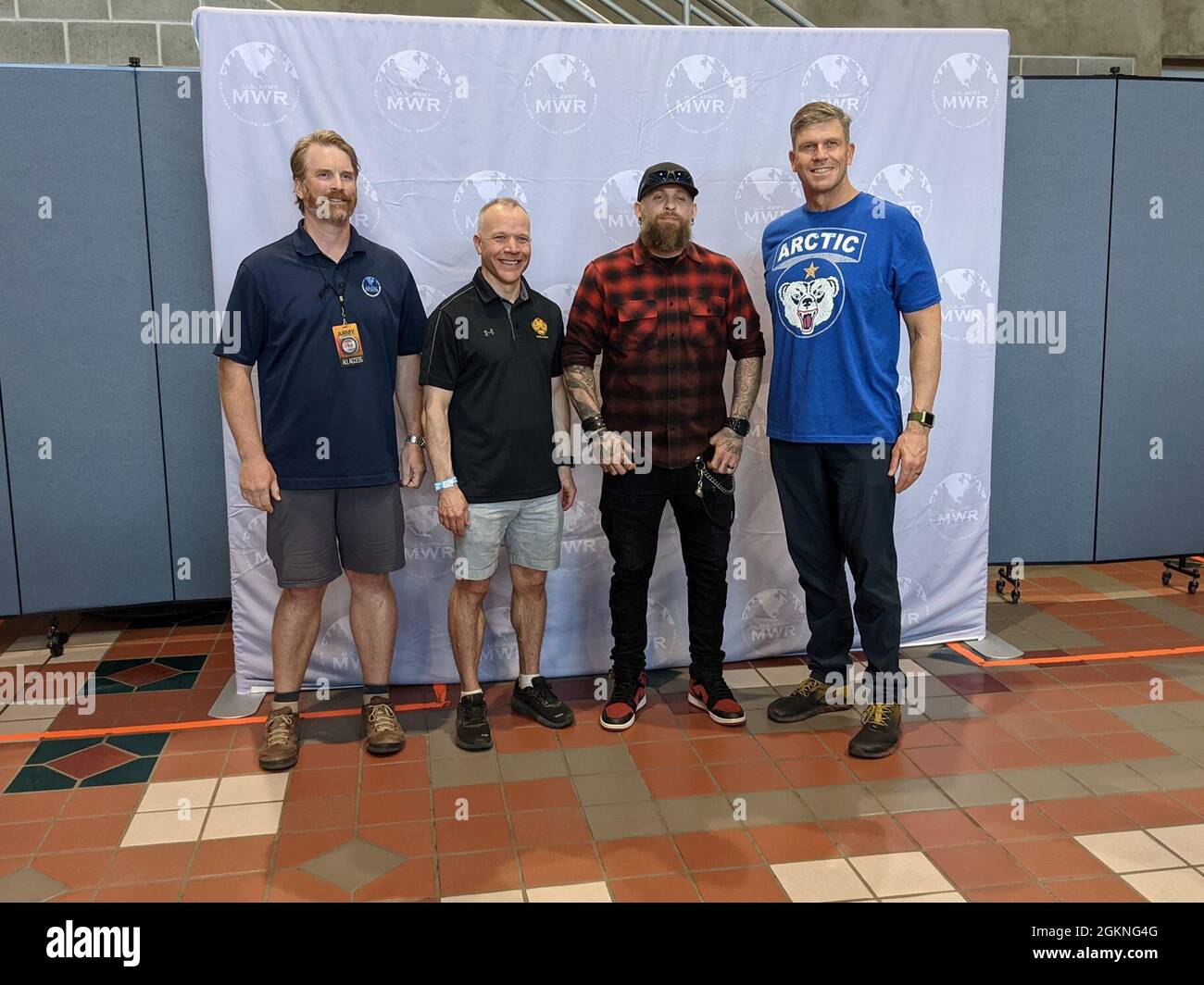 Country singer Brantley Gilbert poses for a photo before Fort ...