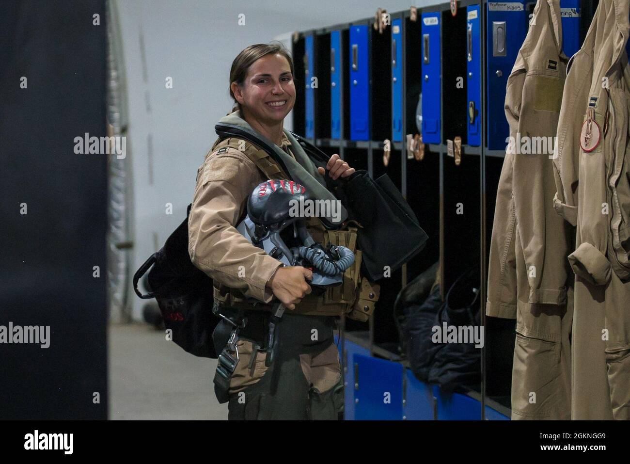U.S. Air Force Capt. Miranda Bray, 494th Expeditionary Fighter Squadron ...