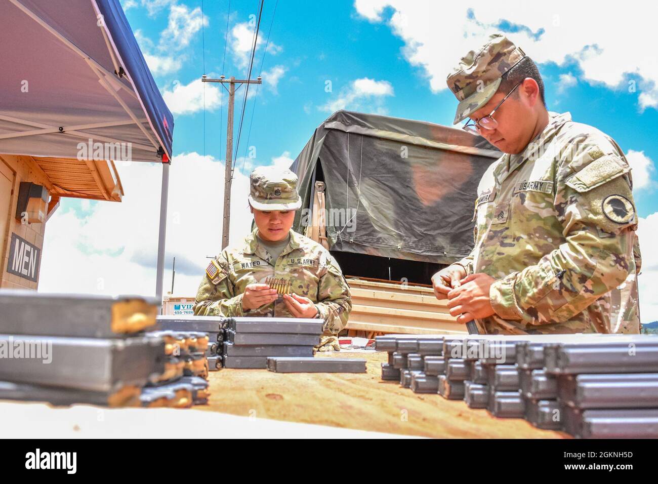 Hawaii Army National Guard Soldiers Staff Sgt. Charifel Mateo and Sgt ...