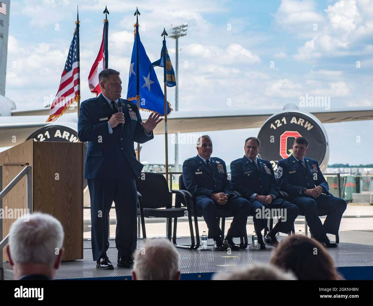 A change of command ceremony is held at Rickenbacker Air National Guard ...