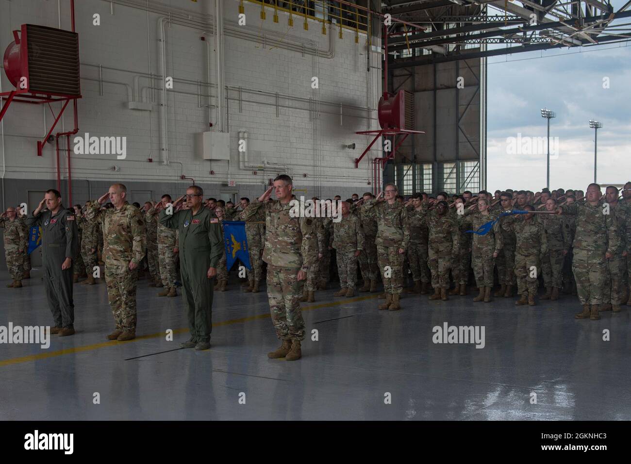A change of command ceremony is held at Rickenbacker Air National Guard ...