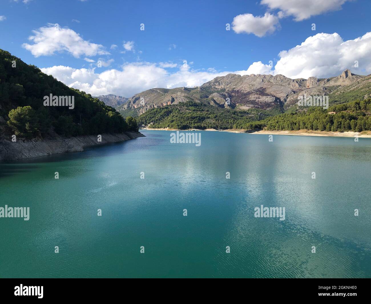 View of the water flowing from the dam and natural dam view Stock Photo ...