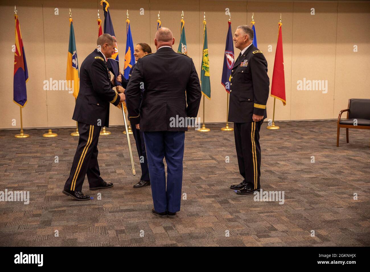 Brigadier General Joseph R. Baldwin relinquishes his command of the ...