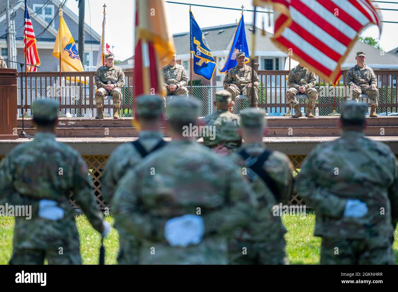 U.S. Army Soldiers, with the 42nd Regional Support Group (RSG), stand ...
