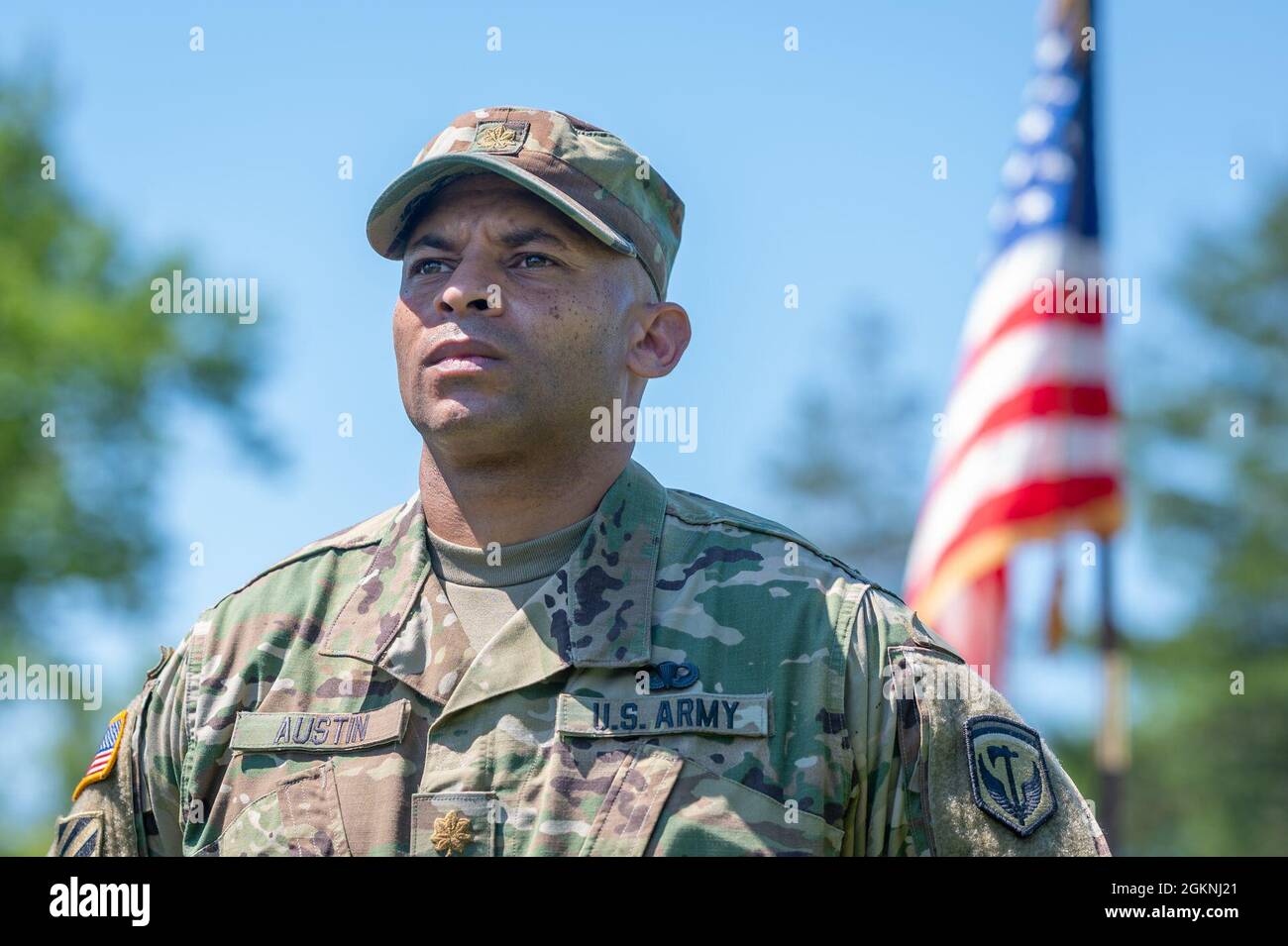 A U.S. Army Soldier, with the 42nd Regional Support Group (RSG), stands ...