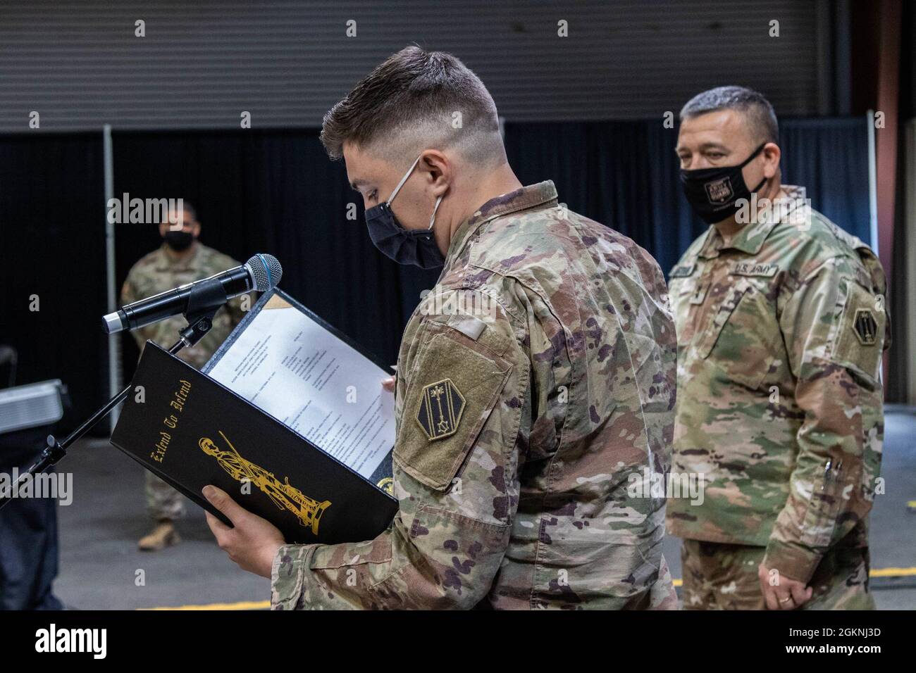 U.S. Army Maj. Gen. Pablo Estrada, commanding general of Task Force 46 ...