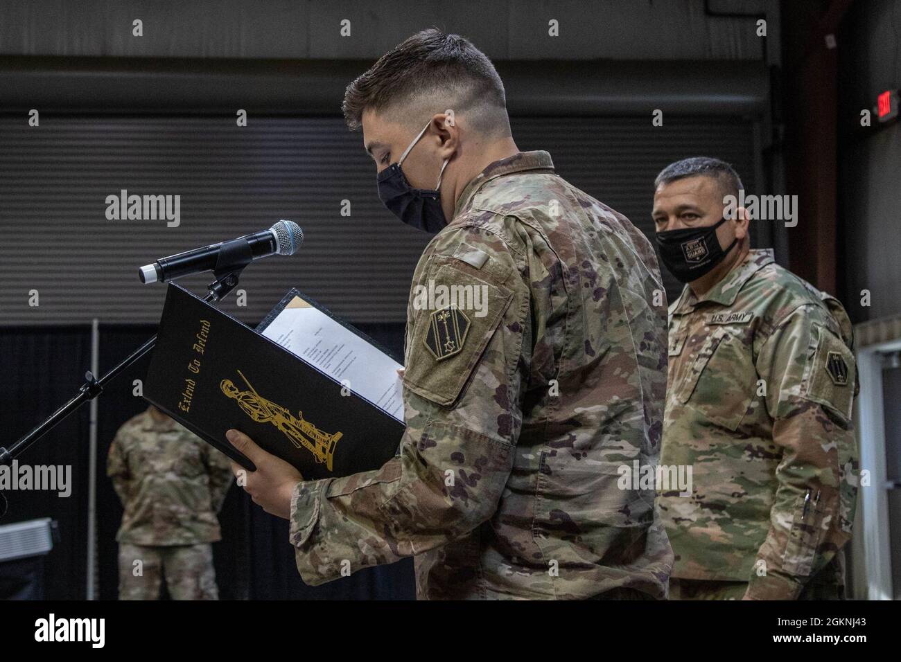 U.S. Army Maj. Gen. Pablo Estrada, commanding general of Task Force 46 ...