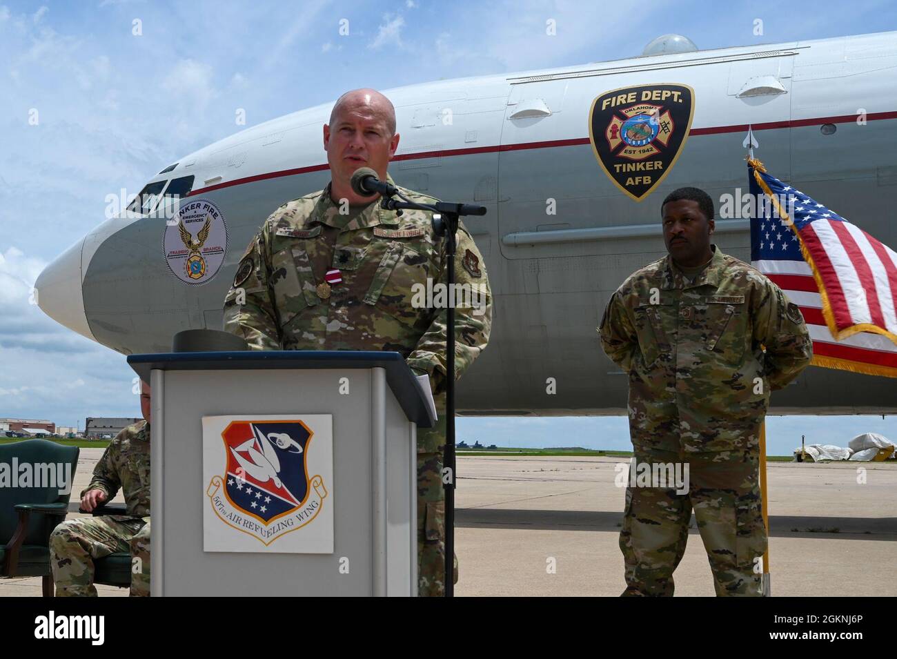 Lt. Col. Dustin Born, 507th Civil Engineer Squadron former commander ...