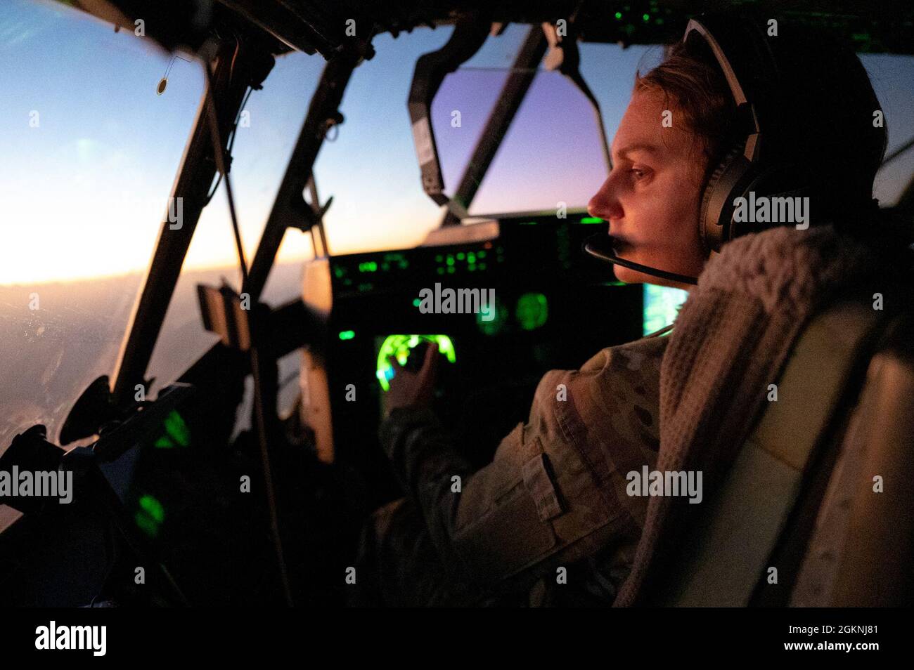 U.S. Air Force Capt. Caitlin Koonz, a pilot assigned to the 75th ...