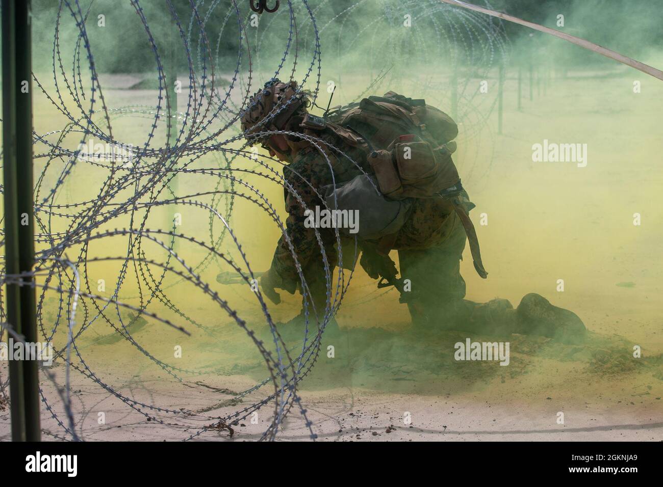 U.S. Marine Corps Pfc. Austin Pierce, a combat engineer with 2d Combat ...