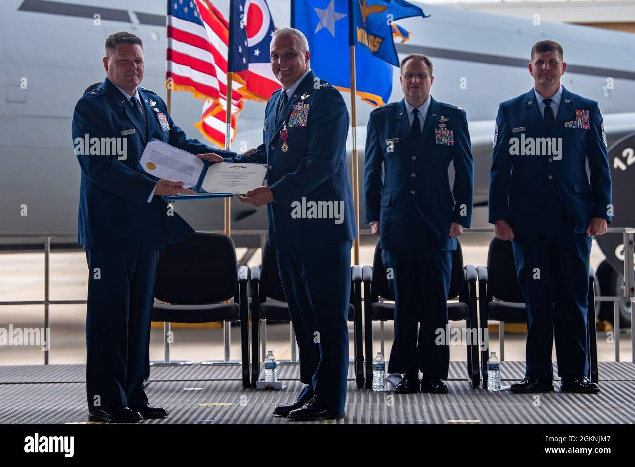 A change of command ceremony is held at Rickenbacker Air National Guard ...