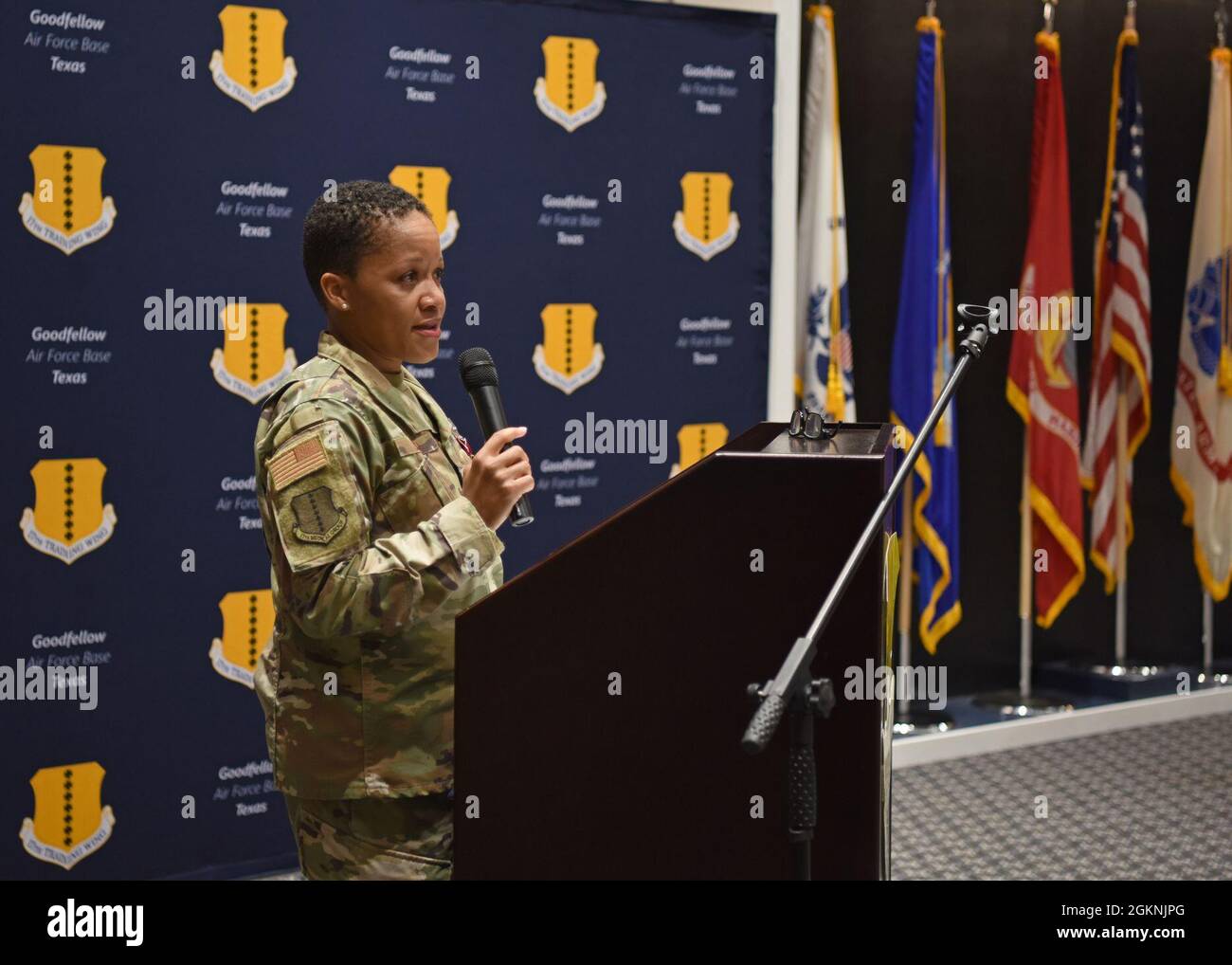 U.S. Air Force Col. Lauren Byrd, 17th Medical Group outgoing commander ...