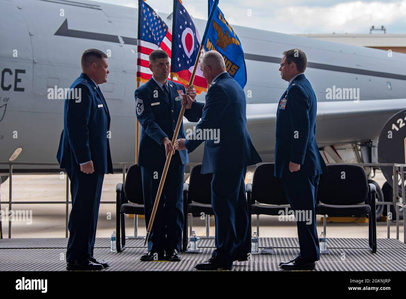 A change of command ceremony is held at Rickenbacker Air National Guard ...
