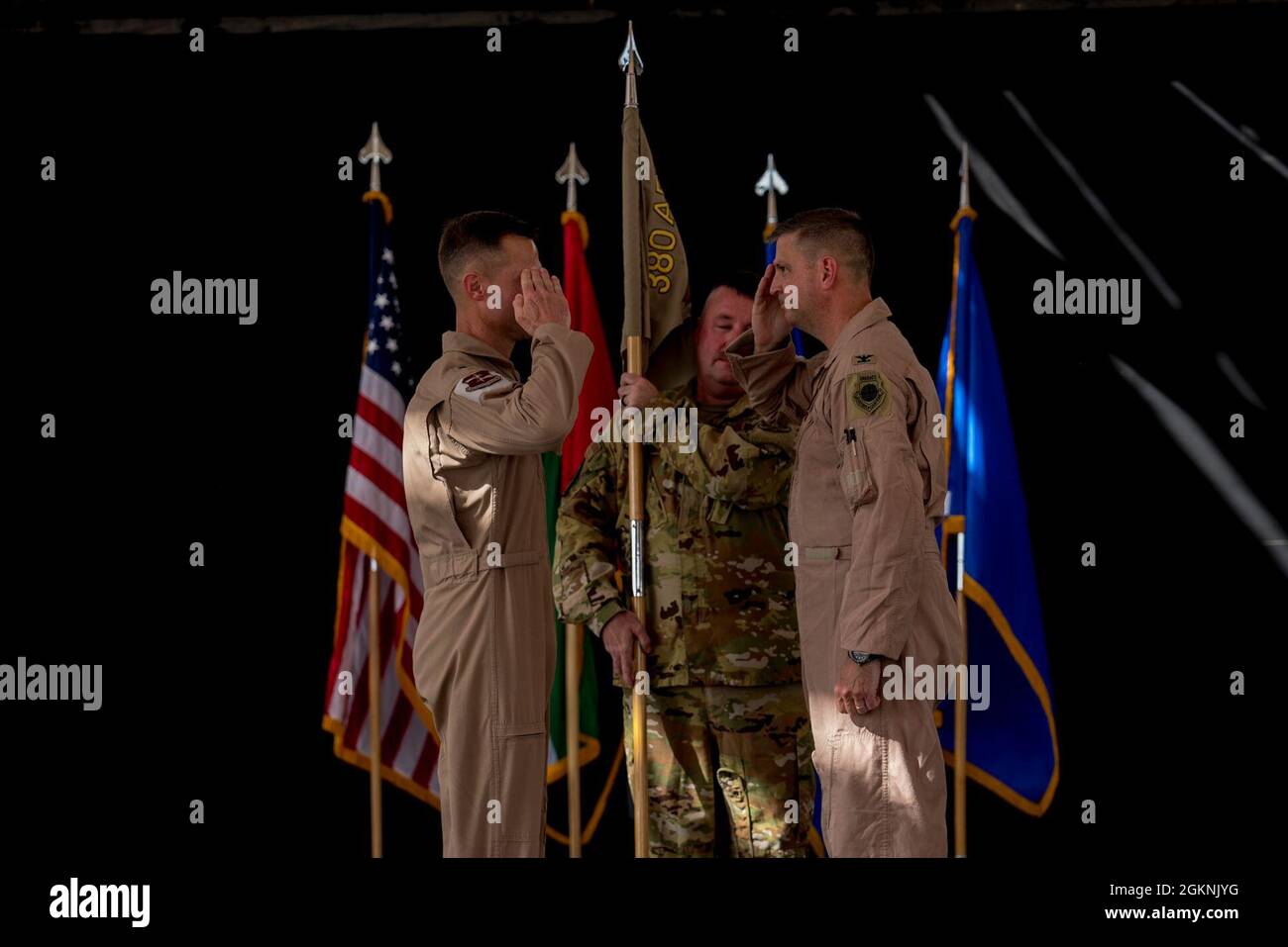 U.S. Air Force Brig. Gen. Larry Broadwell, Air Expeditionary Wing ...