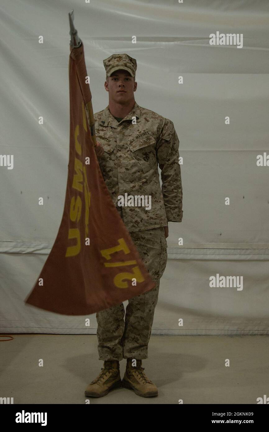 A U.S. Marine, assigned to Special Purpose Marine Air-Ground Task Force ...