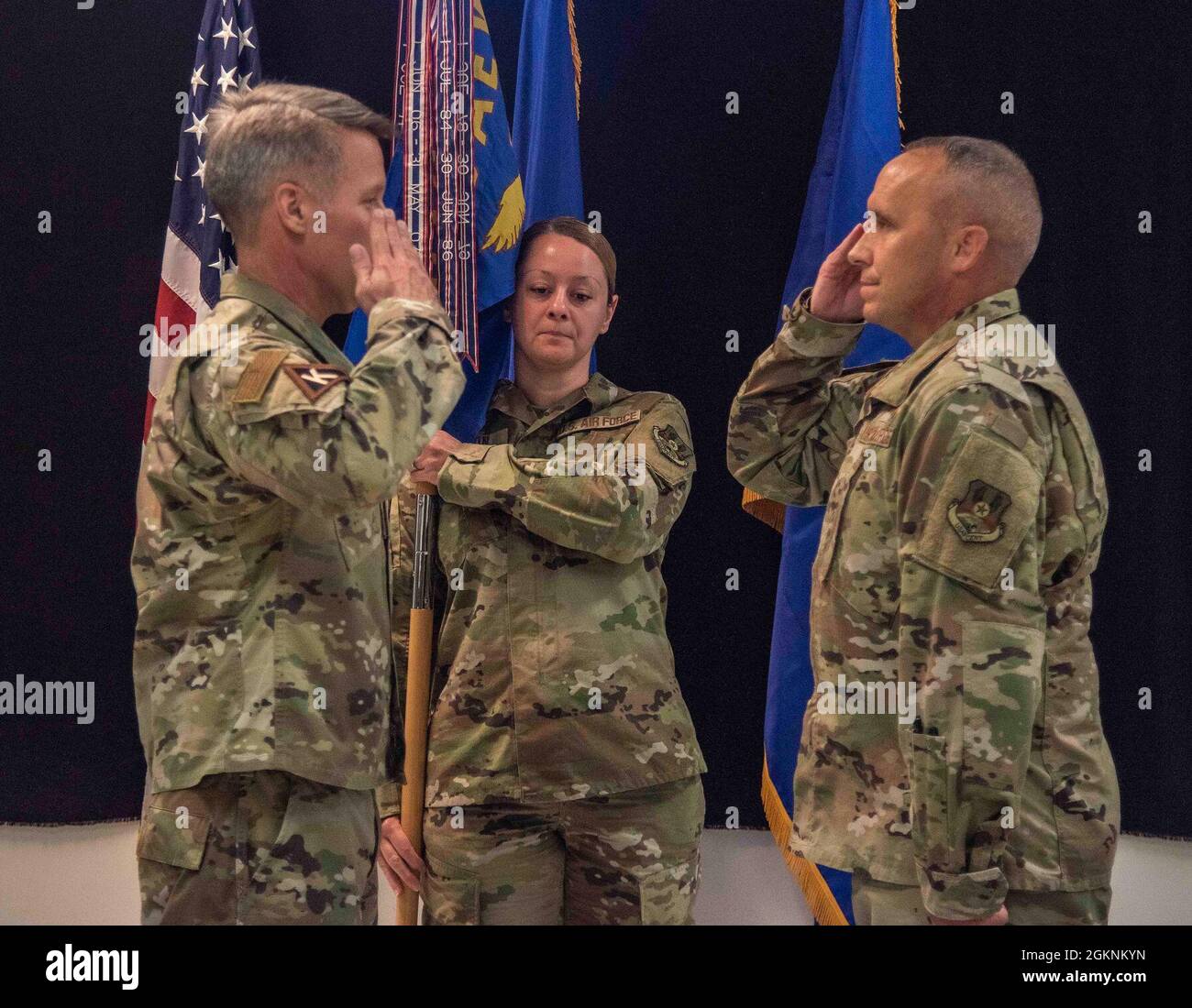 Col. Brian Backman, outgoing 379th Expeditionary Operations Group ...