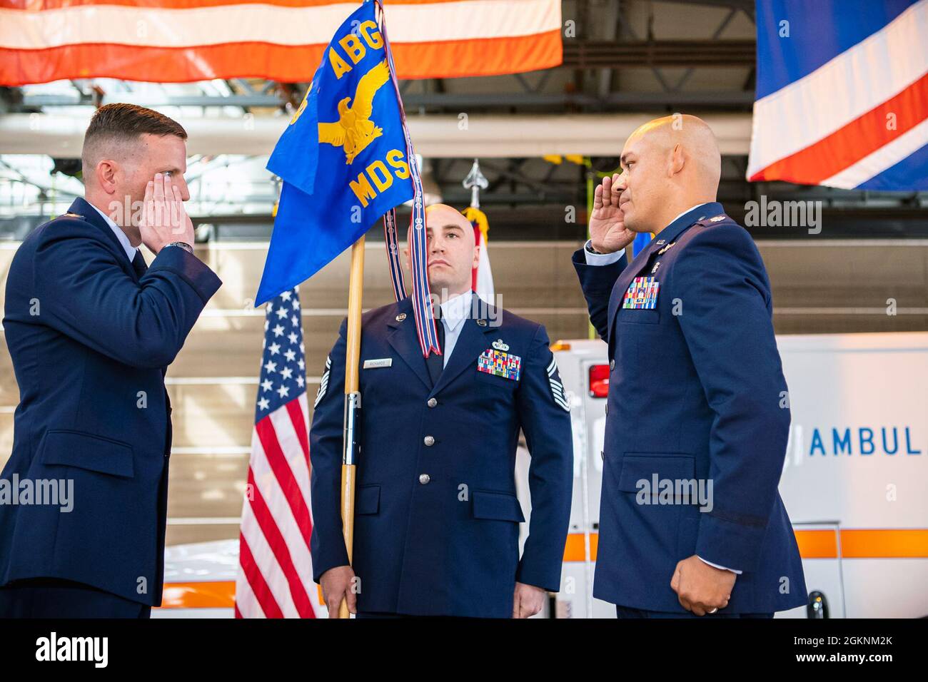 U.S. Air Force Lt. Col. Darrell Lee, 423rd Medical Squadron commander ...