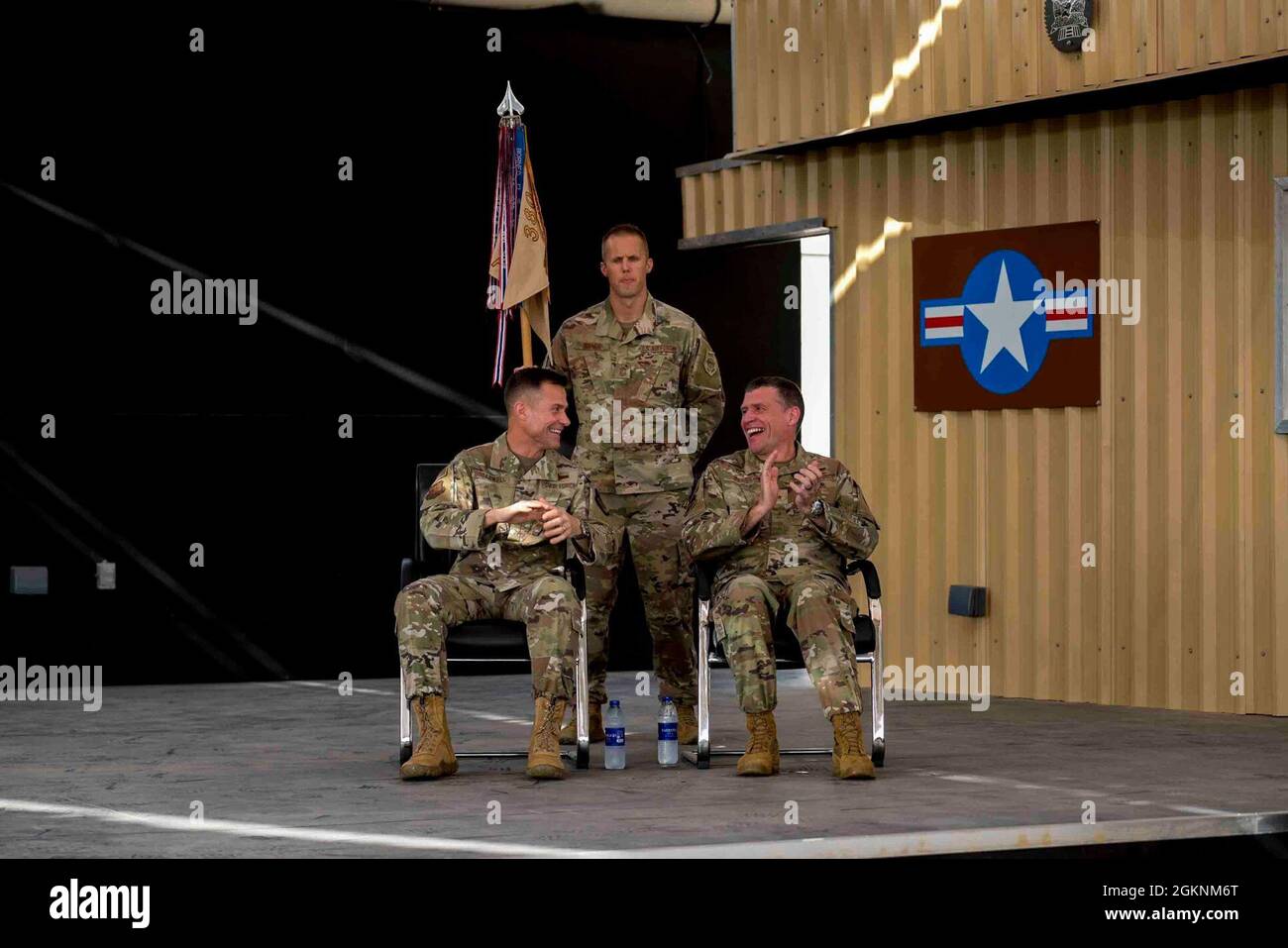 U.S. Air Force Brig. Gen. Larry Broadwell, 380th Air Expeditionary Wing ...
