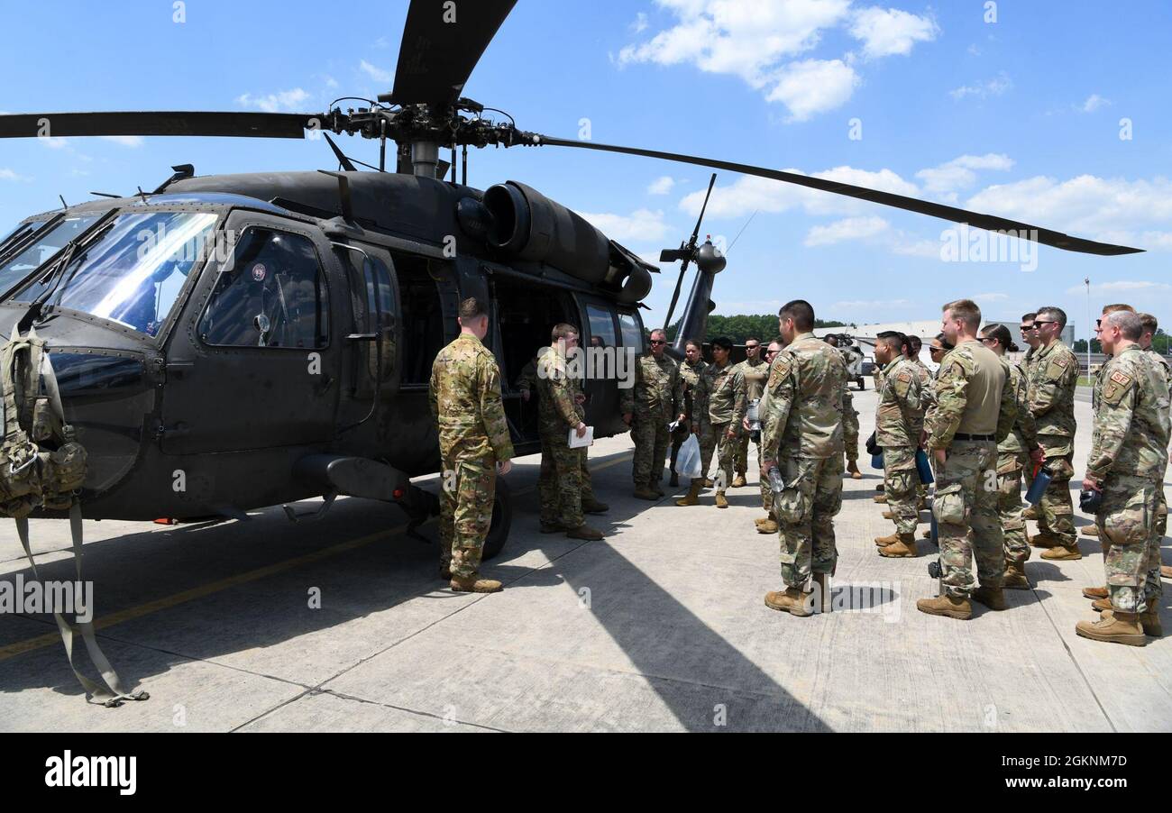 Thirty 104th Security Forces Squadron Airmen flew out on blackhawks ...