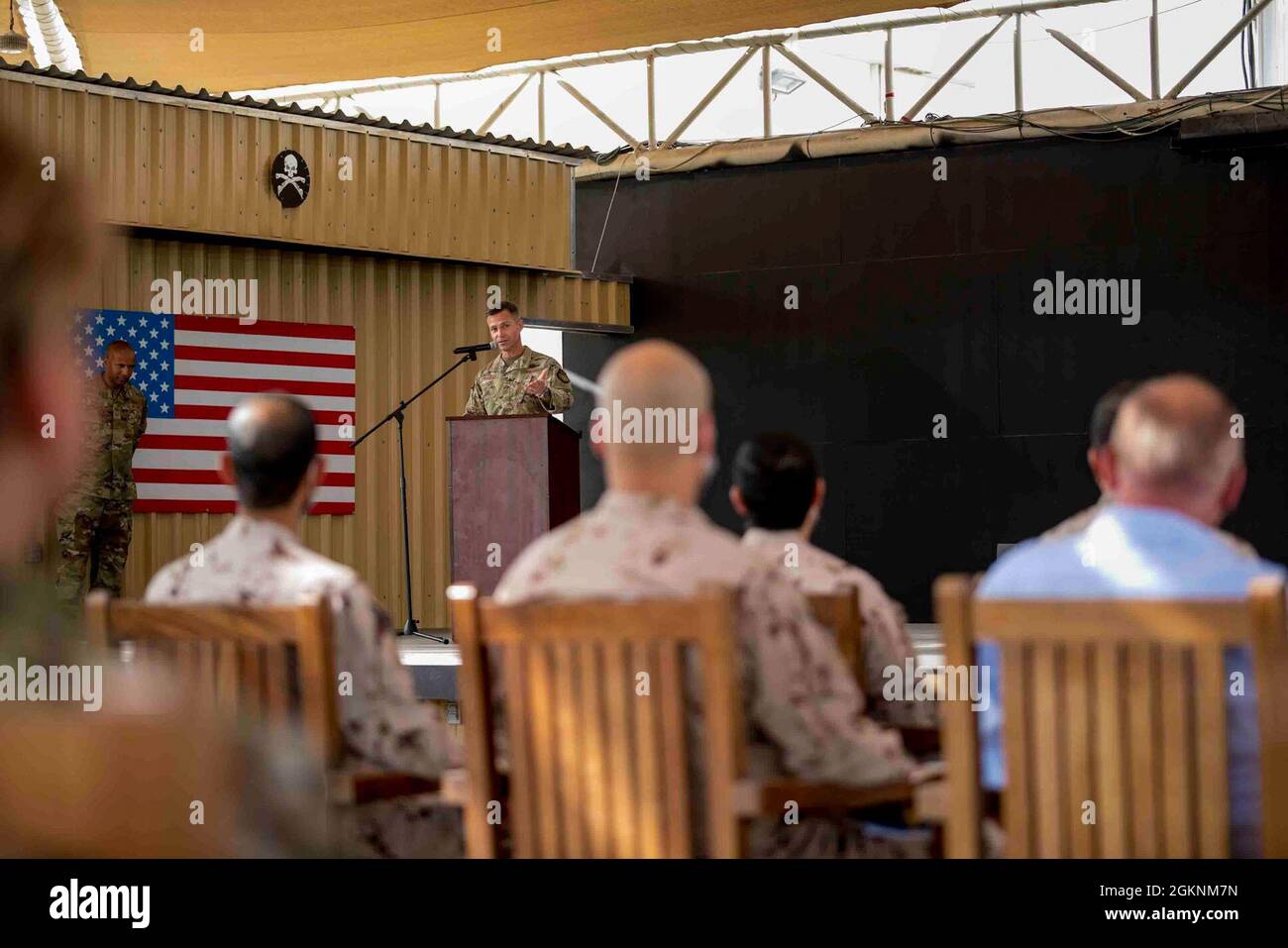 U.S. Air Force Brig. Gen. Larry Broadwell, 380th Air Expeditionary Wing ...