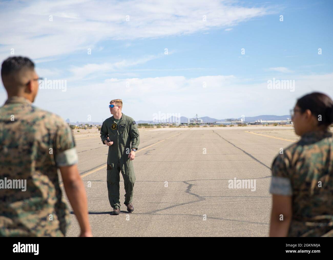 U.S. Marine Corps Cpl. Tyler Sullivan, a transport aircrewman with ...