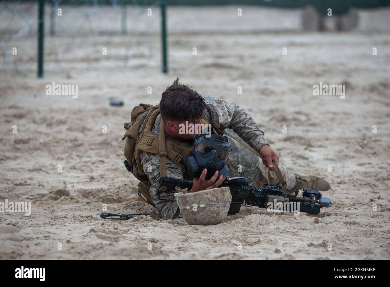U.S. Marine Corps Cpl. Quentin Payne, a combat engineer with 2d Combat ...